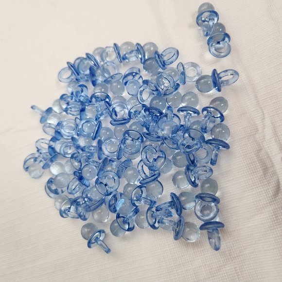 Party Supplies | Pacifier Baby Shower Decorations Plastic Small Blue 6 ...